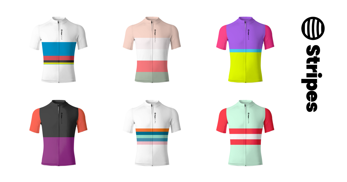 Stripes: The personalised cycling jersey.